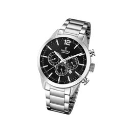 Chronograph-Armbanduhr Festina Timeless Chronograph silber gro&szlig; (ca. 43,5mm) | Gr.: onesize