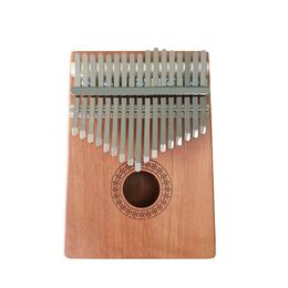 Intirilife 17-Tasten Kalimba Daumenpiano in Dunkelbraun | Gr.: onesize