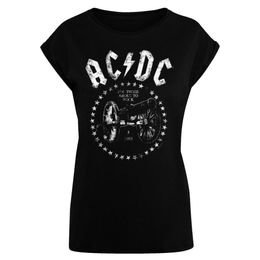 F4NT4STIC Extended Shoulder T Shirt ACDC We Salute You Cannon in schwarz | Gr.: 5XL