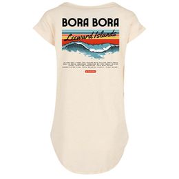 F4NT4STIC Long Cut T Shirt Bora Bora Leewards Island in Whitesand | Gr.: L