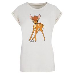 F4NT4STIC Extended Shoulder T Shirt Disney Bambi Classic in Whitesand | Gr.: M