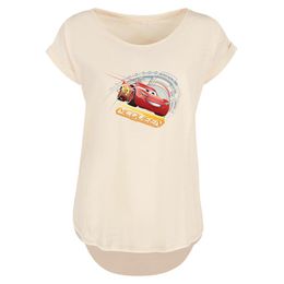 F4NT4STIC Long Cut T Shirt Cars Lightning McQueen in Whitesand | Gr.: XL
