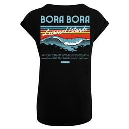 F4NT4STIC Extended Shoulder T Shirt Bora Bora Leewards Island in schwarz | Gr.: 3XL