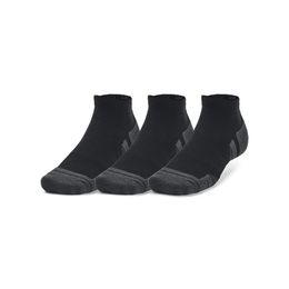 Sneakersocken Under Armour "UA Performance Tech 3pk Low", Herren, Gr. XL (47,5/50,5), schwarz (schwarz 001), Obermaterial: 98% Polyester, 2% Elasthan, Socken Sneakersocken, f&uuml;r den Alltag, mit Elasthan-Anteil, im 3er-Pack, bequemer Sitz