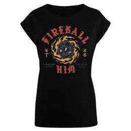 F4NT4STIC T-Shirt Stranger Things Fireball Dice 86 in schwarz | Gr.: S
