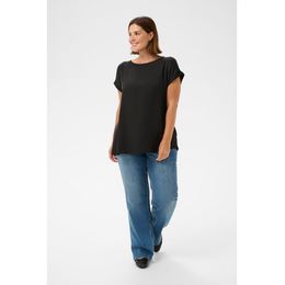Kaffe curve Langarm-Bluse KCmilia Regular fit in Black Deep | Gr.: 52