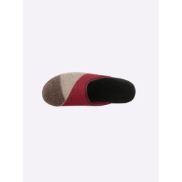 WITT WEIDEN Pantoffel in beige-rot | Gr.: 41