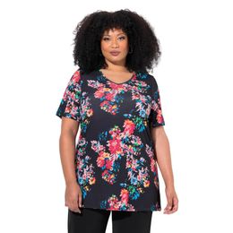 Ulla Popken Longshirt in schwarz | Gr.: 66-68