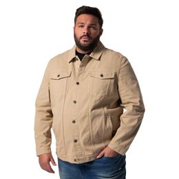 Men Plus &Uuml;bergangsjacke in sand | Gr.: 6XL