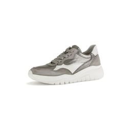 Gabor Sportliche Schn&uuml;rschuhe in Silber | Gr.: 40,5