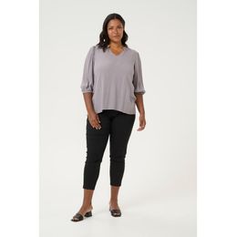 Kaffe curve Langarm-Bluse KCkamille Regular fit in Steeple Gray | Gr.: 44