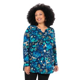 Ulla Popken Longshirt in marine | Gr.: 58-60