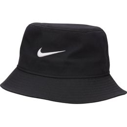Nike Sportswear Damen Fischerhut "U NK APEX BUCKET SQ SWSH L"schwarz, wei&szlig;, Gr. M, Obermaterial: 100% Polyester, H&uuml;te, mittellanges Design, aus 100 %