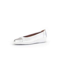 Gabor Comfort Sportliche Ballerinas in silber | Gr.: 35,5