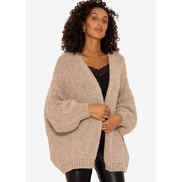SASSYCLASSY Oversize Cardigan in Beige | Gr.: M