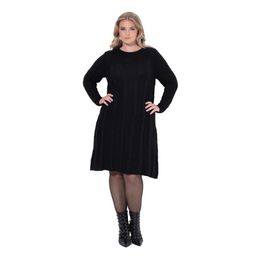 MIAMODA Strickkleid in schwarz | Gr.: 50-52