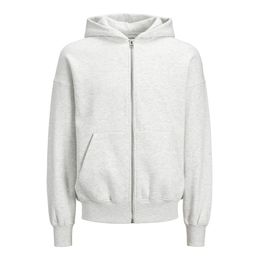 Jack & Jones Jack & Jones Sweatshirt mit Rei&szlig;verschluss in White Melange | Gr.: L