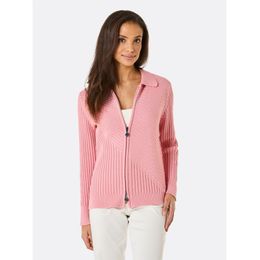 CR&Eacute;ATION L creation L Pima-Baumwoll-Strickjacke in rosenquarz | Gr.: 38