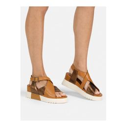 Felmini Wide Fit Sandalen in Braun | Gr.: 41