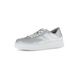 Gabor Comfort Sportliche Schn&uuml;rschuhe in Silber | Gr.: 39