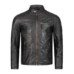 Rock Creek Lederjacke in Schwarz | Gr.: XL