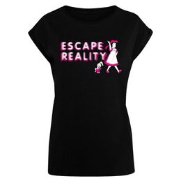 F4NT4STIC T-Shirt Alice im Wunderland Escape Reality in schwarz | Gr.: M