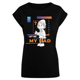 F4NT4STIC T-Shirt Pinocchio Let Me Ask My Dad in schwarz | Gr.: S