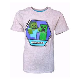 T-Shirt Minecraft Creeper in Grau | Gr.: 152