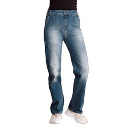 Zhrill Damen Jeans Schlaghose LOU in Blue | Gr.: 28