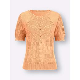 WITT WEIDEN Ajourpullover in apricot | Gr.: 40
