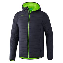 Erima Herren Steppjacke in dunkelgrau/green gecko | Gr.: XL