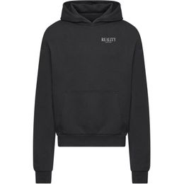 Mister Tee Reality Ultra Heavy Cotton Box Hoody in black | Gr.: M