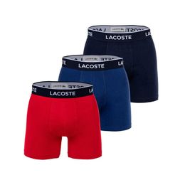 Lacoste Boxershort 3er Pack in Dunkelblau/Rot | Gr.: M