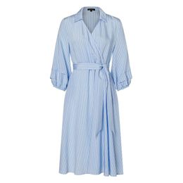 More & More More & More Streifenkleid in fresh skyblue white woven blouse stripe | Gr.: 36