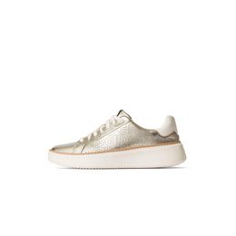 Cole Haan Sneaker Lo GRANDPRO TOPSPIN SNEAKER in SOFT GOLD METALLICCH PERF LEATHERIVORY | Gr.: 38,5