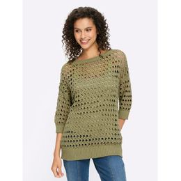 Heine 2-in-1-Pullover in schilf | Gr.: 42