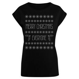 F4NT4STIC T-Shirt Merry Christmas Everyone Weihnachten in schwarz | Gr.: 4XL