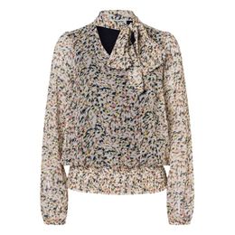 More & More More & More bedruckte Chiffonbluse mit Schluppe in multicoloured | Gr.: 46