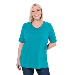 Ulla Popken Shirt in klassisch petrol | Gr.: 54-56