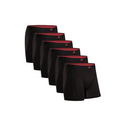 DANISH ENDURANCE Boxershorts Bamboo Trunks in schwarz/rot | Gr.: 3XL