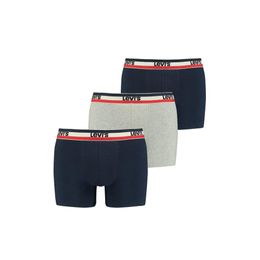Levi's Levi ́s Boxershorts LEVIS Men Sprtswr Logo Boxer 3P in Navy / Grey Melange | Gr.: XXL