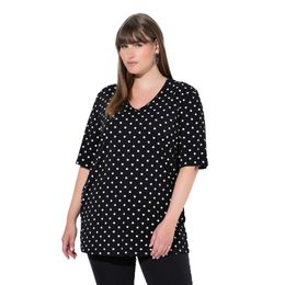 Ulla Popken Shirt in schwarz | Gr.: 58-60