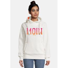 Salzhaut Hoodie S&Uuml;NN - MOIN FARBVERLAUF in Offwhite-Neon Orange-Neon Pink | Gr.: XXL