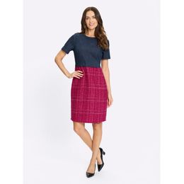 Heine Kleid in fuchsia-darkblue-gemustert | Gr.: 46