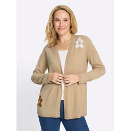 Sieh an! Strickjacke in beige-ecru | Gr.: 50