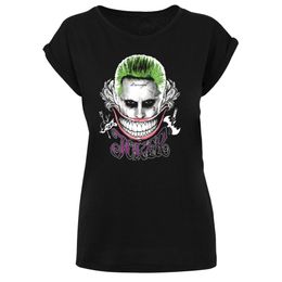 F4NT4STIC T-Shirt Suicide Squad Joker Coloured Smile in schwarz | Gr.: S
