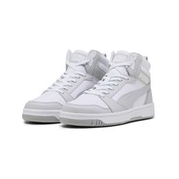 Puma Sneaker High "Rebound v6" in Wei&szlig; | Gr.: 44,5