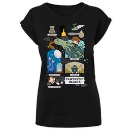F4NT4STIC T-Shirt Phantastische Tierwesen Chibi Newt in schwarz | Gr.: XL