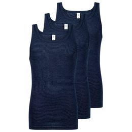 Esge Unterhemd / Tanktop Feinripp Jeans in Marine | Gr.: 3XL