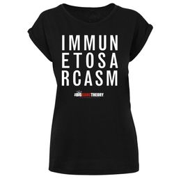 F4NT4STIC T-Shirt Big Bang Theory Immune To Sarcasm in schwarz | Gr.: M